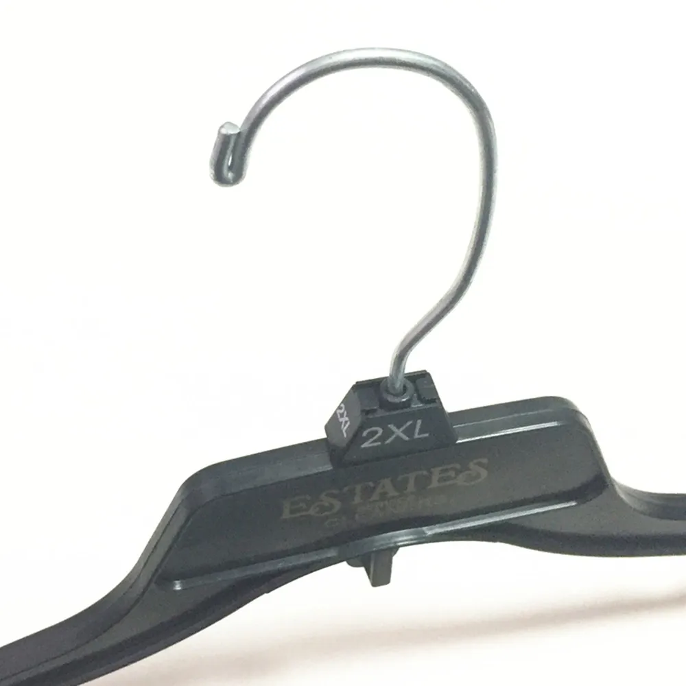 S M L XL XXL XXXL Perprinted Plastic Size Tags for Clothes