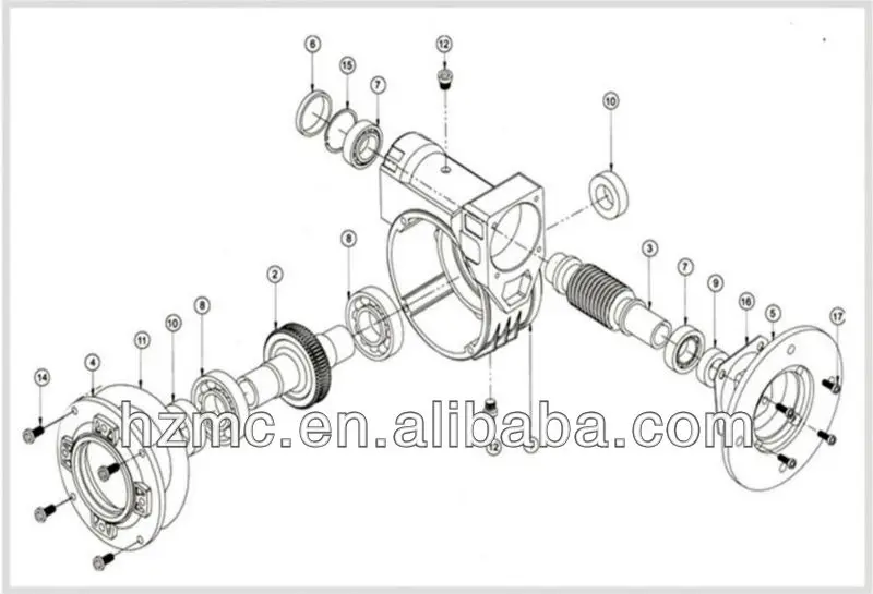 Vf Series Bonfiglioli Like 1:60 Ratio Gear Box - Buy 1:60 Ratio Gear ...