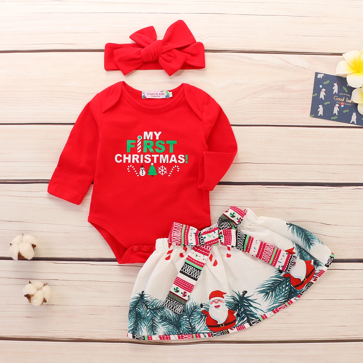 New Arrival Stock Christmas Baby Girl Clothes Long Sleeve Newborn Baby ...