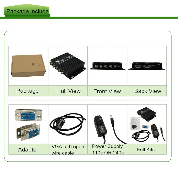 Gbs 8219 Xvga Box Cga Ega Rgb Rgbs Rgbhv To Vga Monitor Video Converter ...