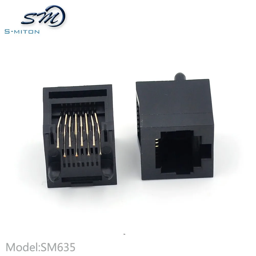 8P8C PCB Jack Network RJ45 Female Socket from China Manufacturer - 深圳市松 ...