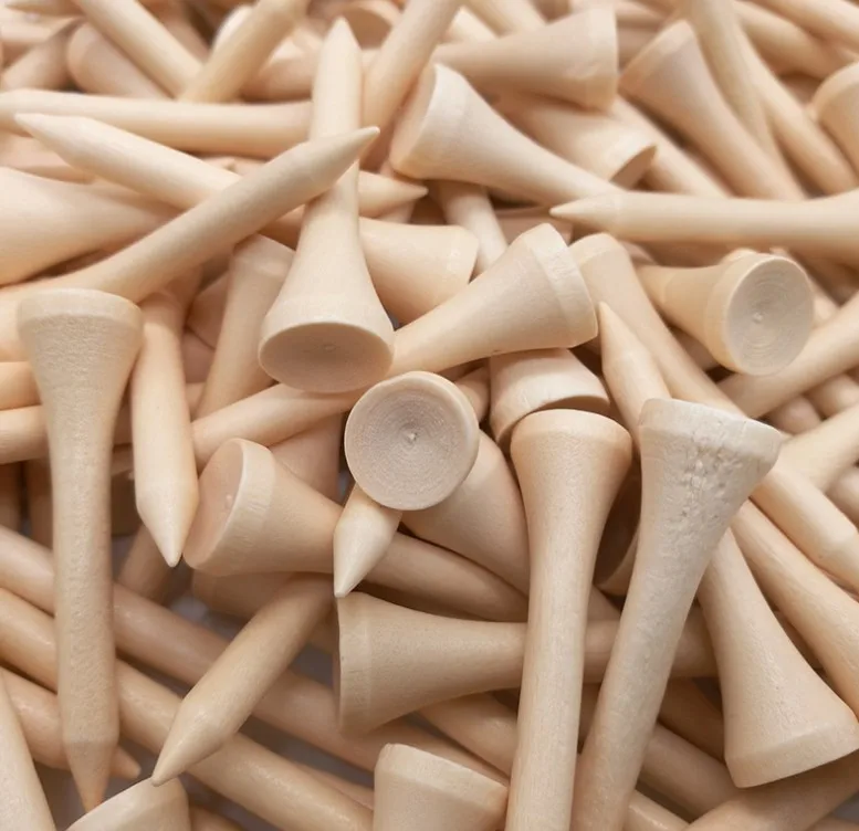 Bamboo And Wood Tees Biodegradable & Less Friction Golf Tee Nature ...