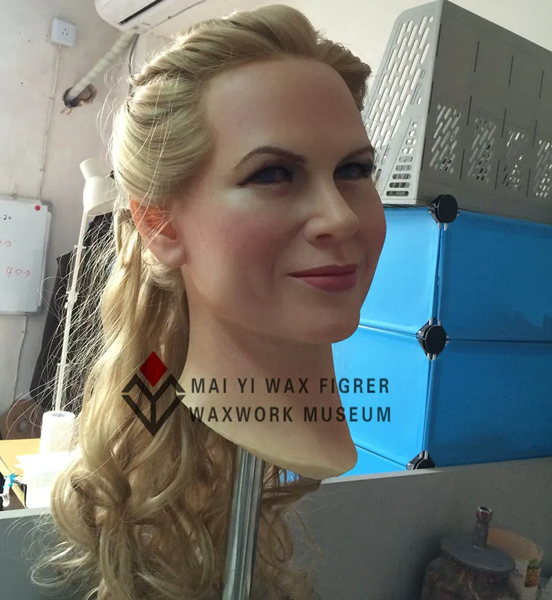 High-simulated Pure Handmade Silicone Wax Head Sculpture For Art ...