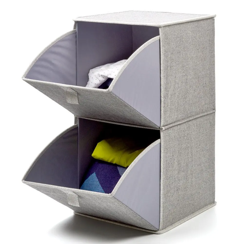 2-tier Collapsible Boxes With Pull Down Opening For Home,Nursery - Buy ...