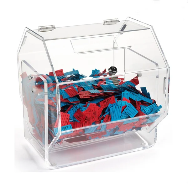 Tabletop Elegant Modern Large Clear Acrylic Raffle Drum