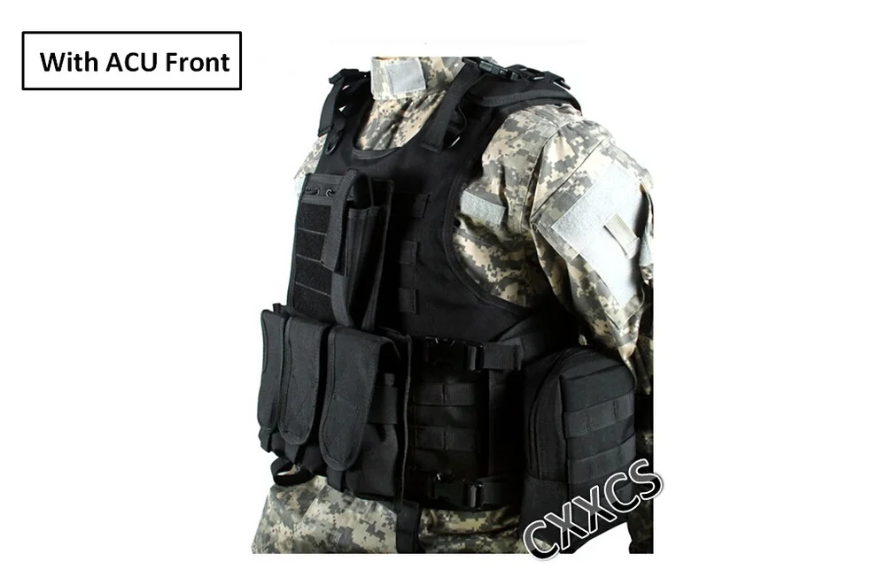 Multi-fuction Kevlar Army Tactical Vest With Shoulder And Collar ...
