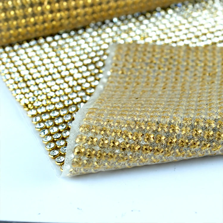 Silver Aluminium Hotfix Rhinestone Sheet - 120cmx45cm