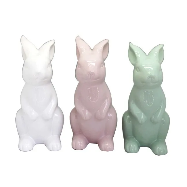 Rabbit Porcelain Show Pieces Ceramic Home Decoration For Home Decor ...