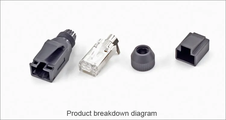 Industrial RJ45 Assembly - QUICKON Fast Lock Cat6a 10 Gbps