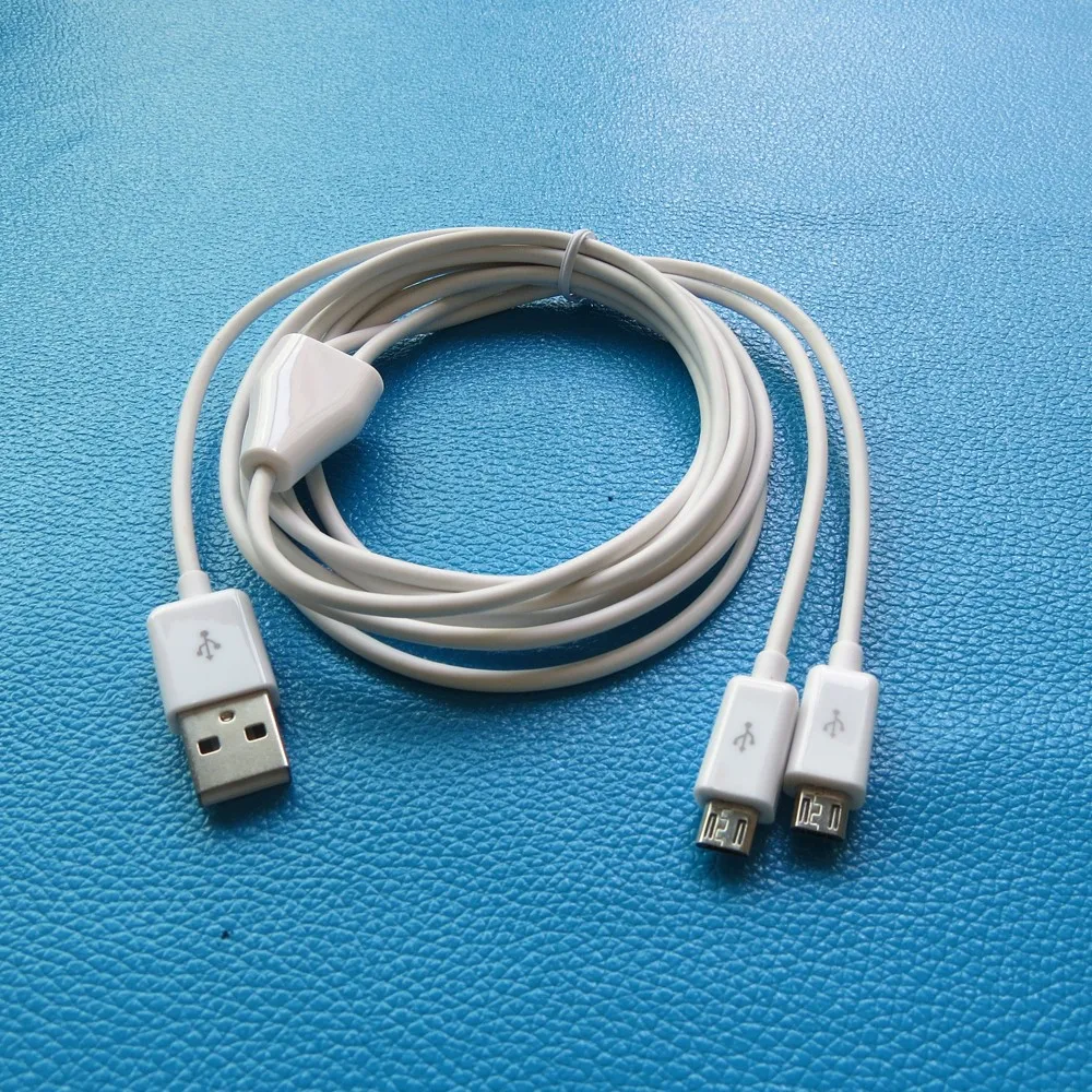 24awg 2meter 6ft Dual Micro Usb Splitter Cable Power 2 Micro Usb ...