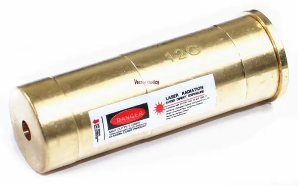 Vector Optics Brass Cartridge Style Hunting Red Dot Laser Bore Sight 12 ...