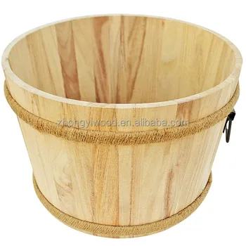 Fsc Antique Wooden Bucket Small Wooden Bucket - Buy Antique Wooden ...