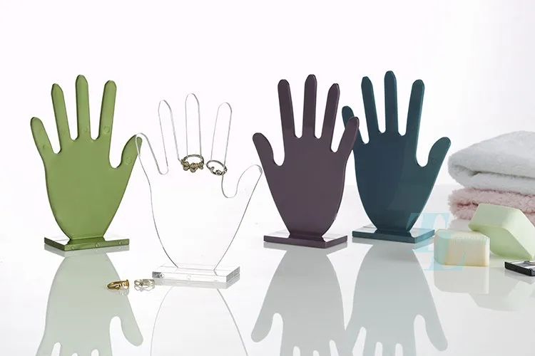 Simple Hand Shape Jewelry Rack Jewellery Holder Ring Display Stand ...