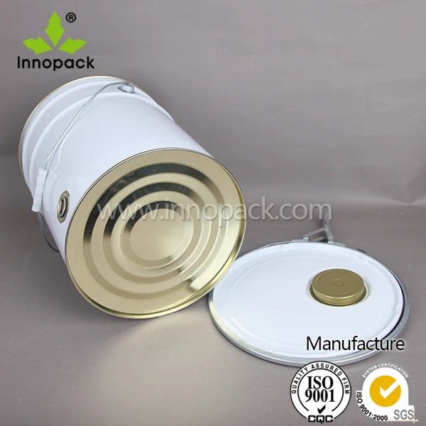 20l Paint Pail With Air Valve And Bung On Lid Custom Metal Pail With ...