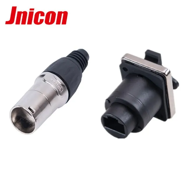 Rj45 Ip44/ip65 Straight Industrial Plug Socket 500v 3 Pin Connector ...