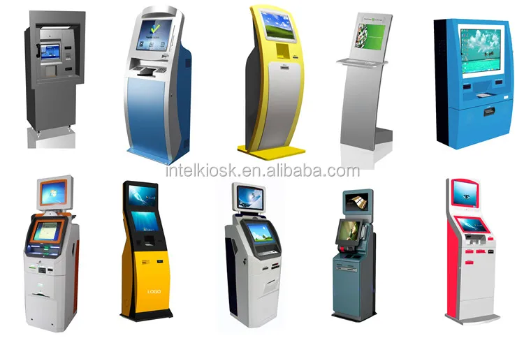 Professional Self Service Height Adjustable Barcode Scanner Kiosk For ...