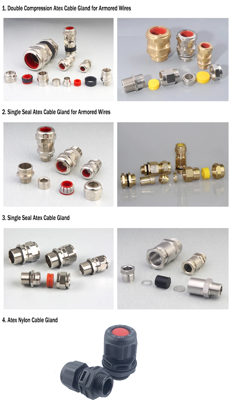 Stainless Steel Double Sealed/Compression Explosion-proof Cable Gland ...