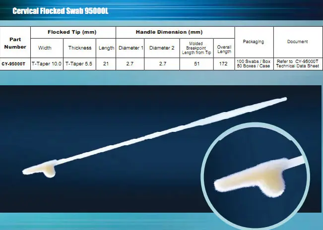 Use For Fetal Or Cervix And Vagina Dna Sampling Swab Collection Swab ...