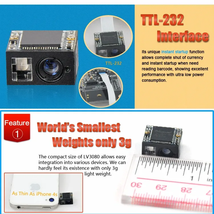 Raspberry Pi Mini 2d Barcode Reader Fast Scanning Pos Qr Code Scanner Module For Mobile Phones