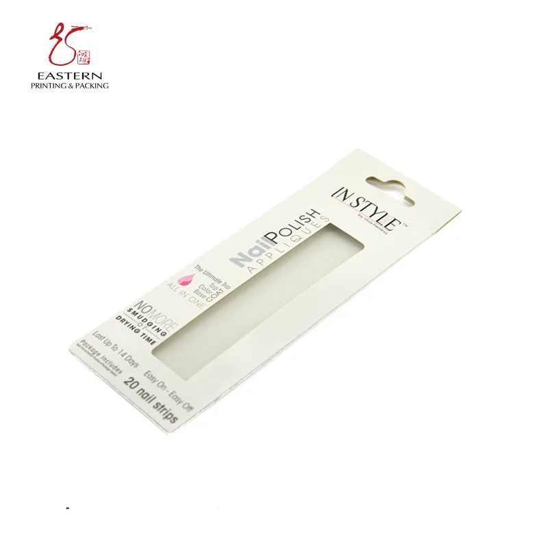 Custom Nail Art Sticker Packaging Box - UV Coating & Matt Lamination