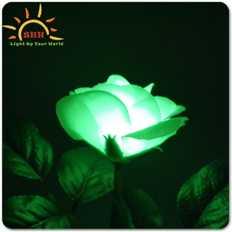 LED Multicolor Light up White Rose - Perfect for Valentine's Day