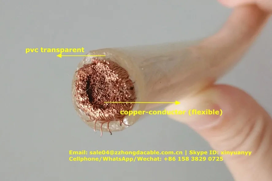 H00v-d High Flexible Earth Conductors Pvc Transparent Insulation Cable ...