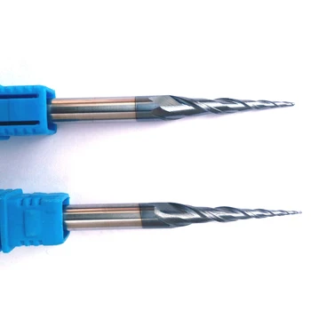 Cnc Compression Chamfer Bit Micro Grain Carbide Tools 4 Flutes Ball ...