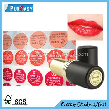 Cosmetic Packaging Lipstick Label - Buy Lipstick Label,Cosmetic ...