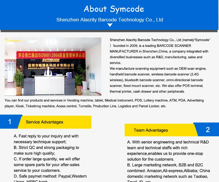 2D CMOS Barcode Scanner - Symcode R40 - Reliable & Efficient