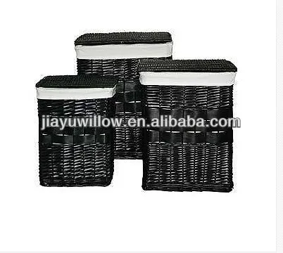 Gray/grey Square Large Wicker Laundry Baskets With Lid - Buy Gray/grey ...