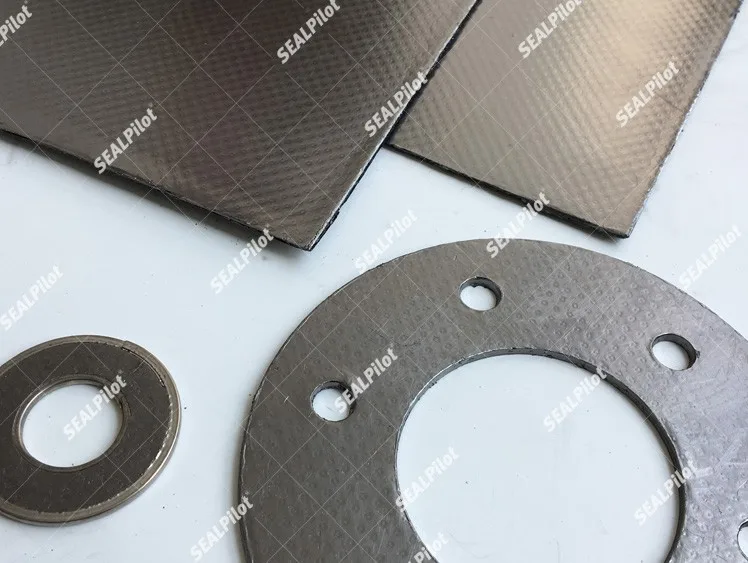 Graphite Sheet (purity 99%) Reinforced With A Perforated Stainless ...
