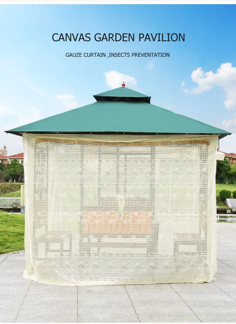 Garden Furniture - Pavilion 3*3m Iron Patio Outdoor Leisure