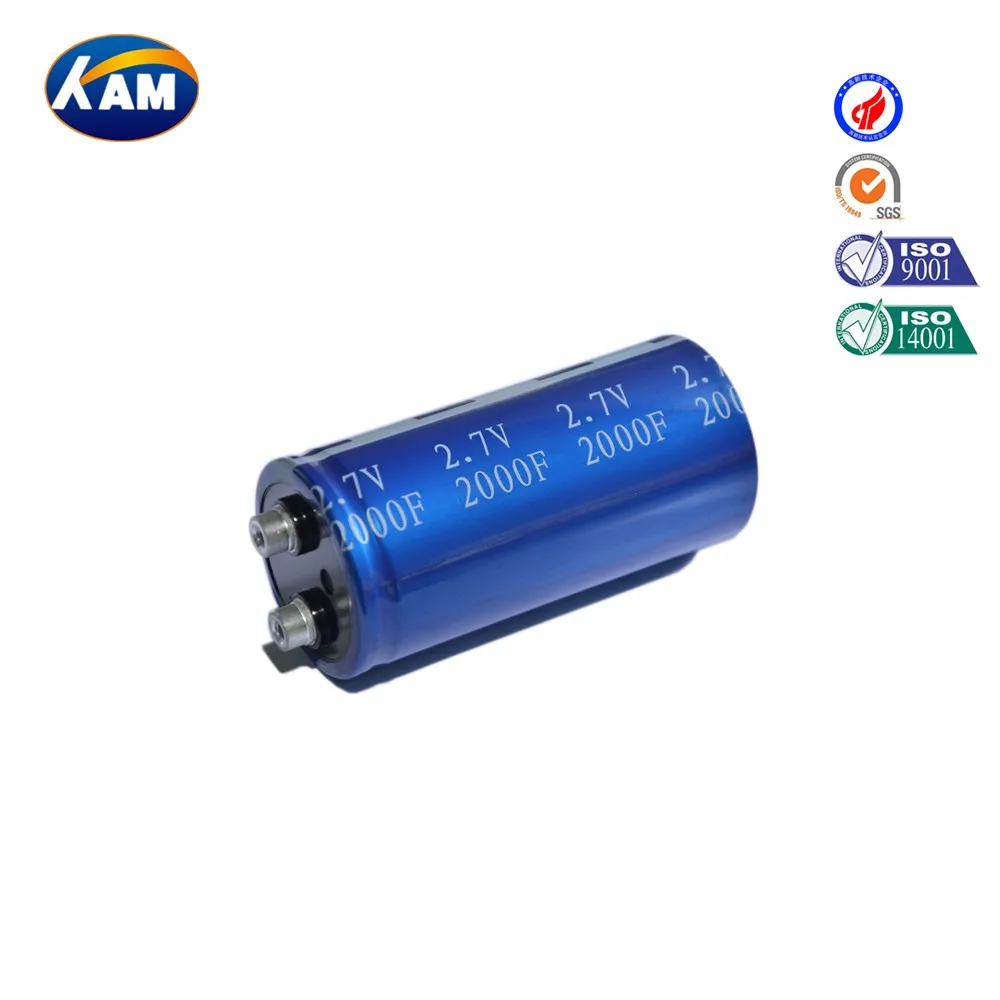 Supercapacitor/ultra Capacitor/farad 2.7v 3000f Winding Series,Two Side ...