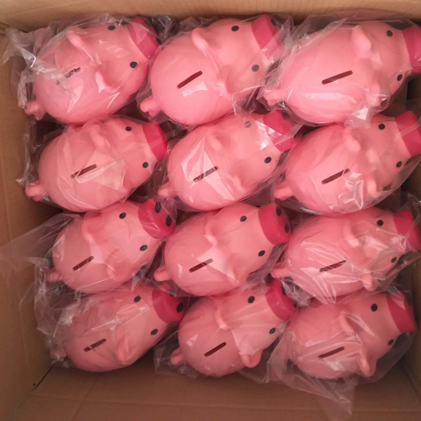 PVC Material Plastic Piggy Bank for Promotion - 4 Color Printing