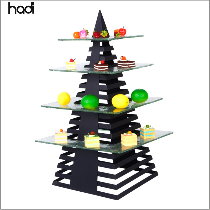 Luxury 4-Layer Eiffel Tower Cake Stand Elegant Macaron Buffet Food ...
