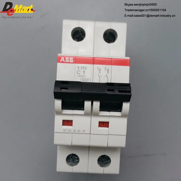 Abb Breaker S202-c1 Mcb Air Switch - Buy Breaker,Air Switch,Abb Breaker Product on Alibaba.com