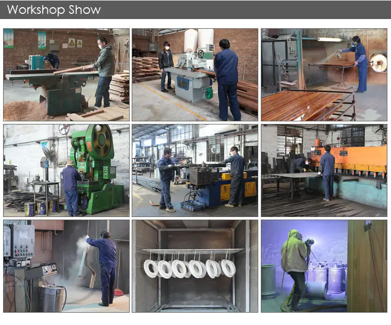 Steel Pipe Seat Pan and Cast Iron Bench Ends Outdoor Metal Curved Bench