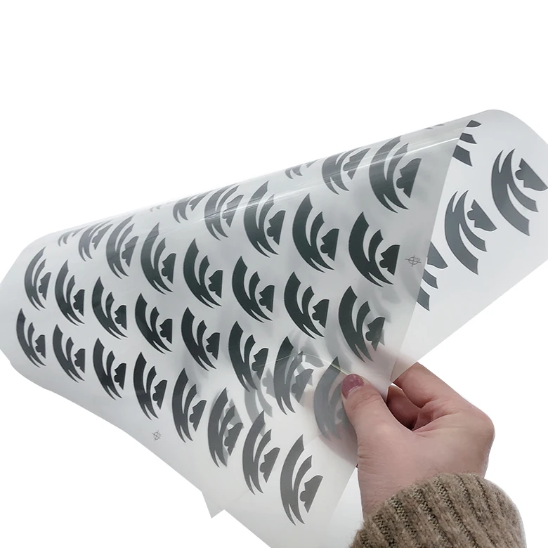 Custom Colorful Heat Transfer Printing Reflective Logo