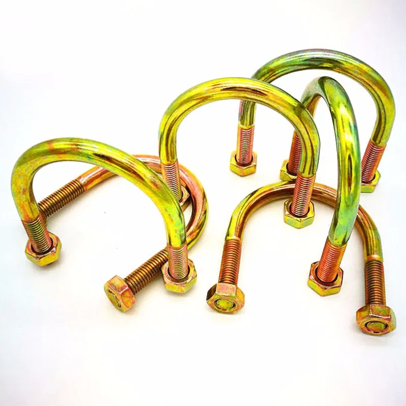 M16 Carbon Steel U Bolt Pipe Clamps for Tractors - Durable