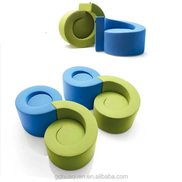 Pouf Modern Creative Single Seater Library Sofa Break Sofa Puff Sofa ...