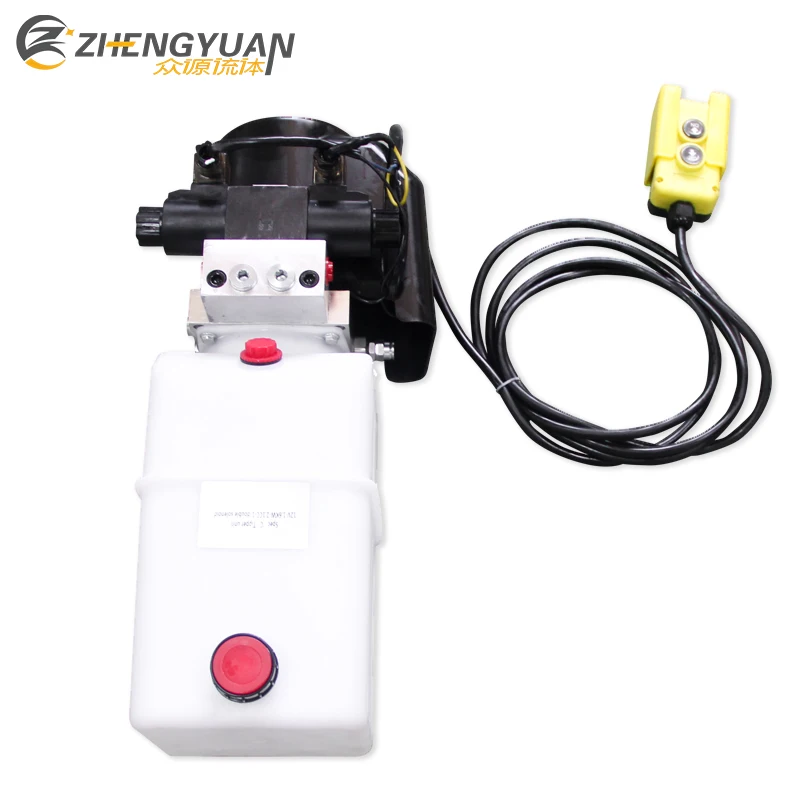 12 Volt Hydraulic Power Unit Double Acting Plastic Tank - Buy 12v ...