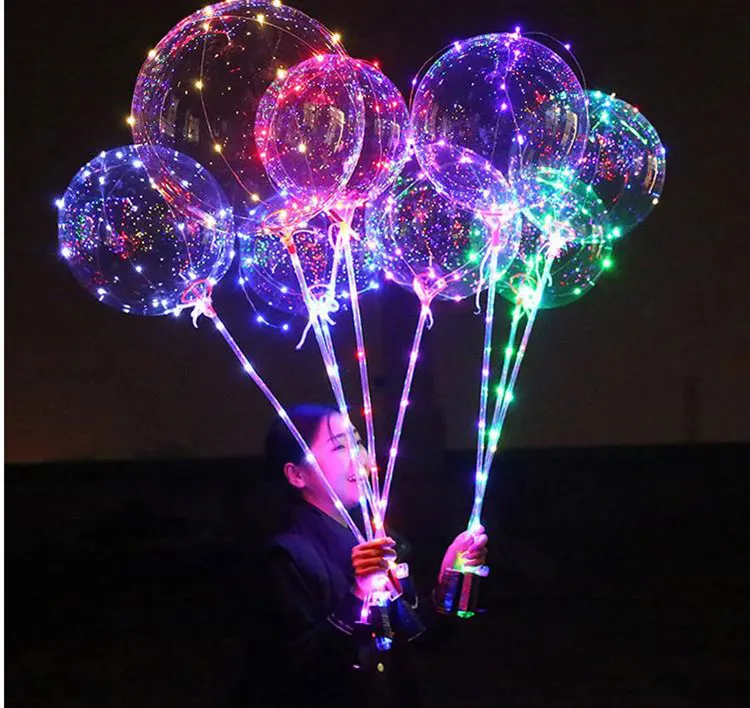 18 Inches Outdoor Transparent Led Balloon Lights,For Christmas New ...