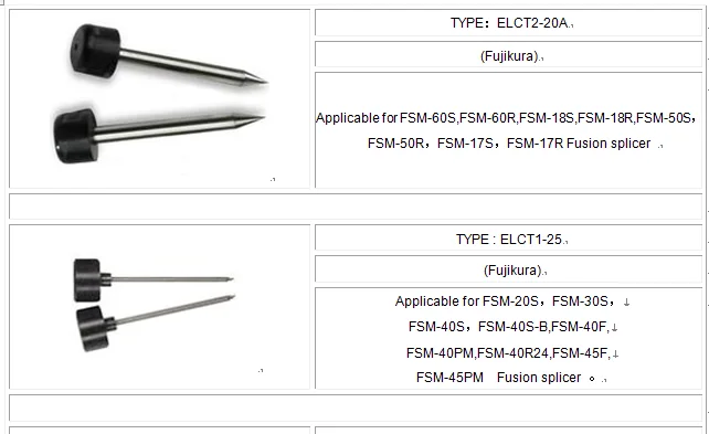 Splicing Machine Electrode Fusion Splicer Electrode Fitel178 - Buy ...