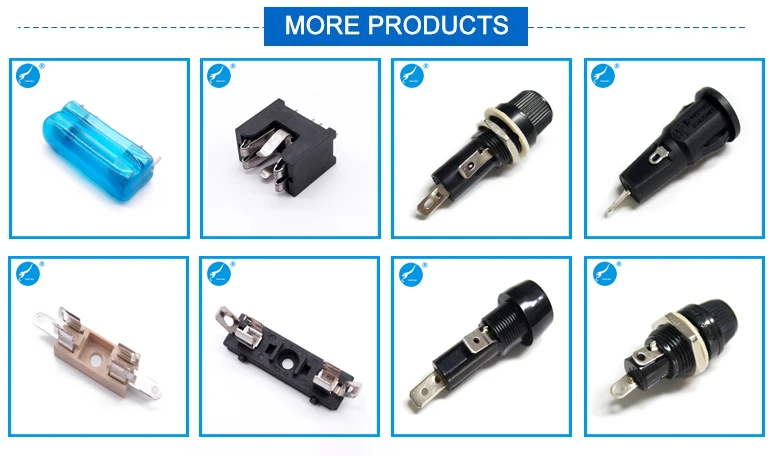 3x10 5x20 6x30 10x38mm Thru-hole Clamp Pcb Mount Cartridge Fuse Clip ...