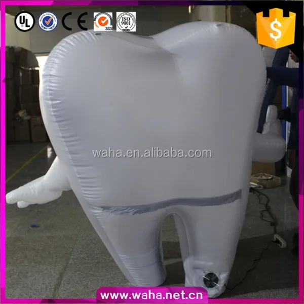 Inflatable Tooth Shaped Decorations - Durable & Versatile