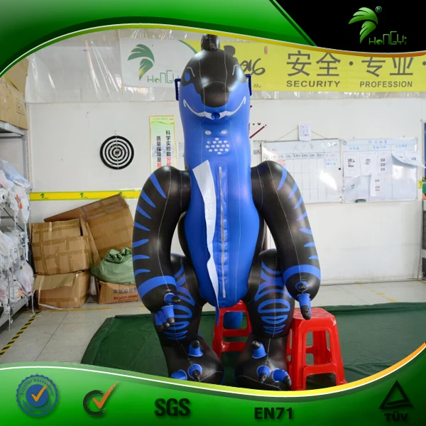 Inflatable Blue Dragon Toys Inflatable Double Pvc Layers Dragon Costume ...