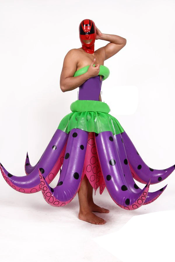 Colorful Beautiful Dance Inflatable Octopus Costume For Performance ...