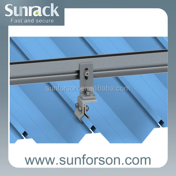 Clip Lock Metal Sheet Roof Solar Mounting Clamp - Buy Solar Mounting ...