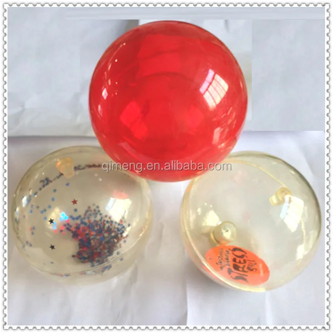 Christmas Decoration Led Clear Bounce Balls Transparent Hollow Bouncy ...