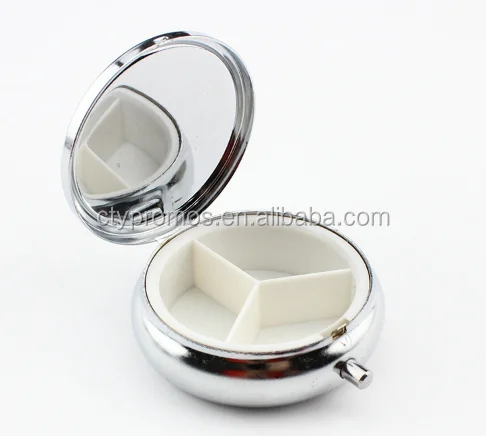 Round Sublimation Decorative Metal Pill Box - Buy Pill Box,Metal Pill ...